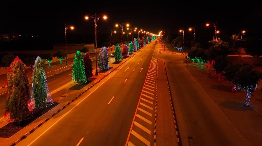Dhofar decorated with flags, lights for the 52nd National Day - Arabian ...