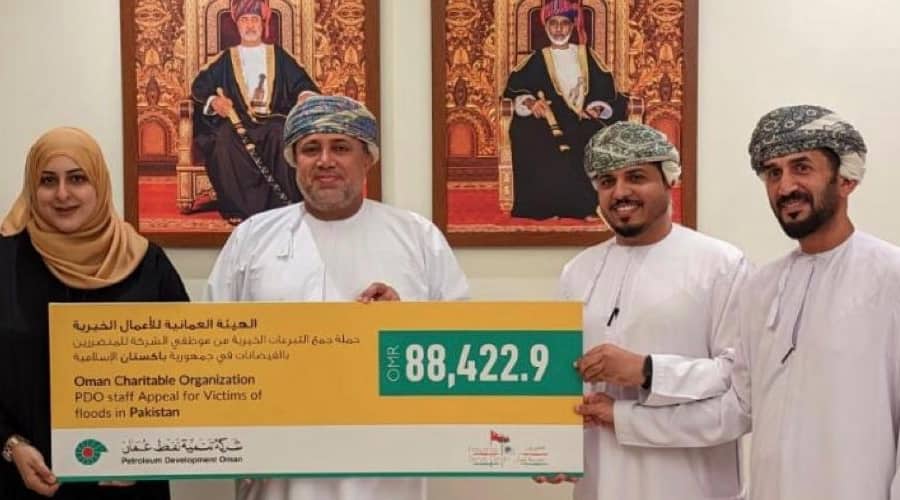 PDO Staff Appeal raises OMR 88,000 for Pakistan flood victims - Arabian ...