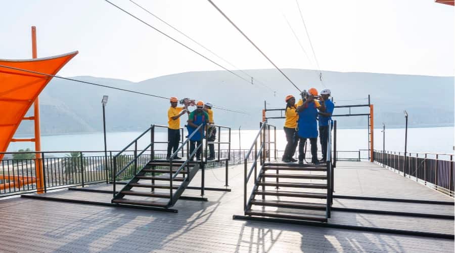 Guinness World Record for Oman's longest zipline over water - Arabian ...