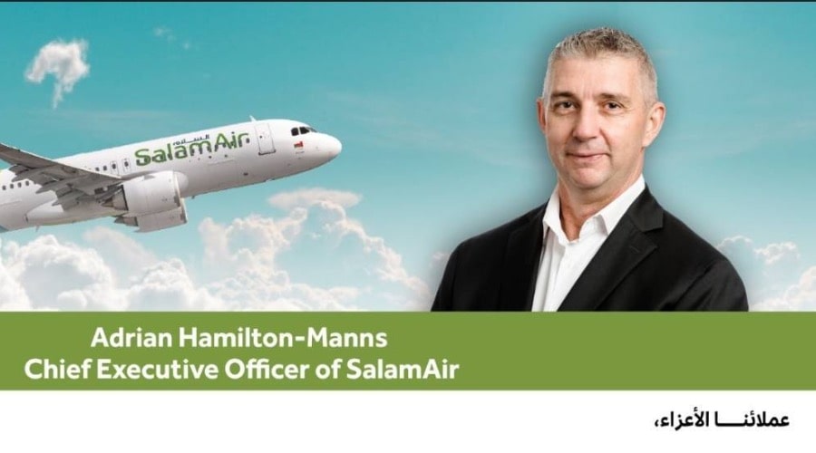 SalamAir appoints Adrian Hamilton-Manns as its new CEO - Arabian Daily News