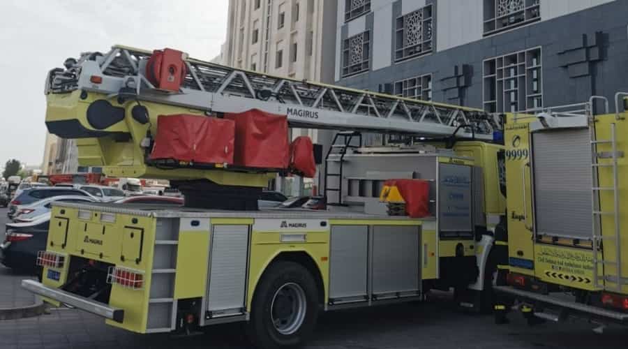 80 people evacuated after fire breaks out in building in Muscat ...